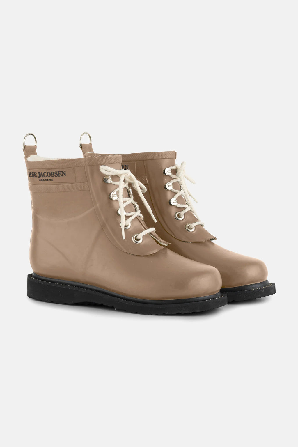 Short Lace Up Rubber Boot - Otter – From Dust